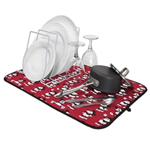 Disney | Kitchen | Disney Minnie Mouse Dish Drying Mats Set Of 2 New ...